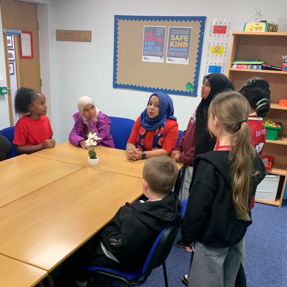 Marner Primary School - Show Racism the Red Card, visit from MP